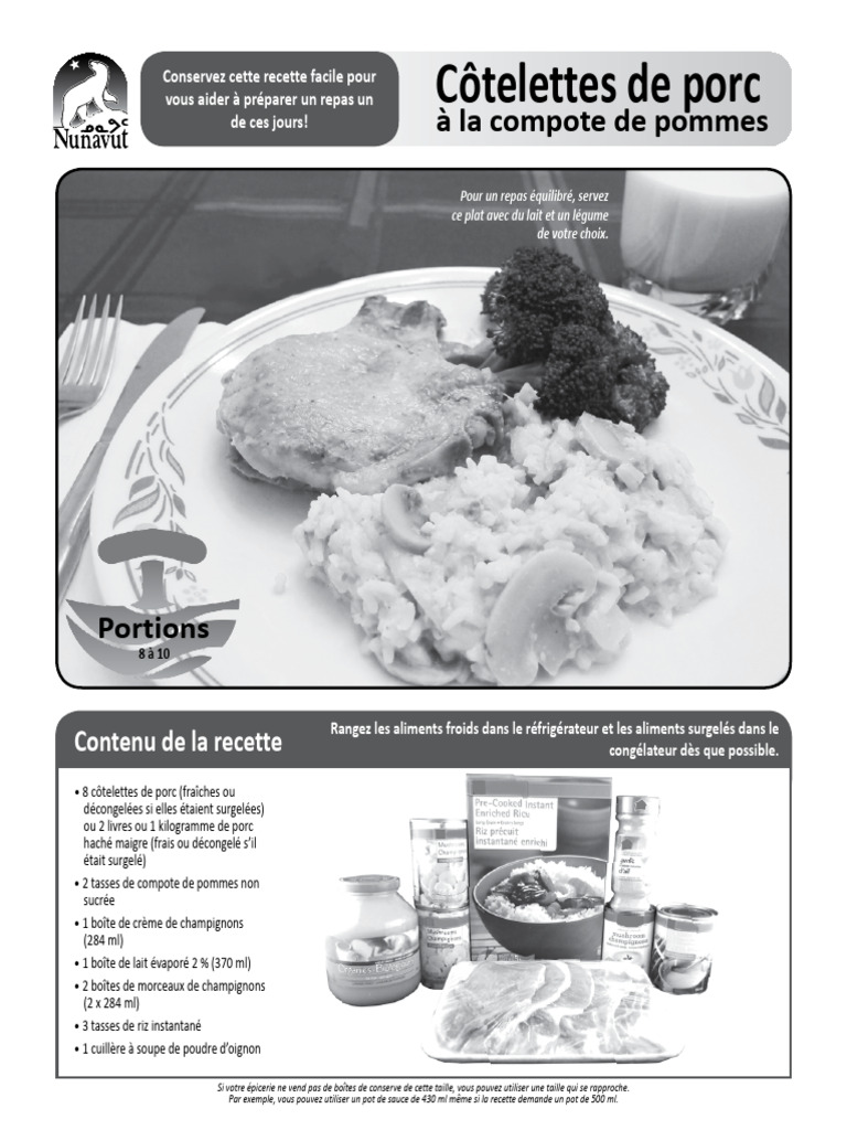 FR Côtelettes de Porc | PDF