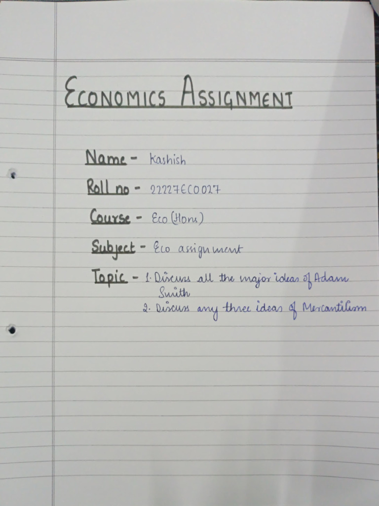 Economics assessment sheet | PDF