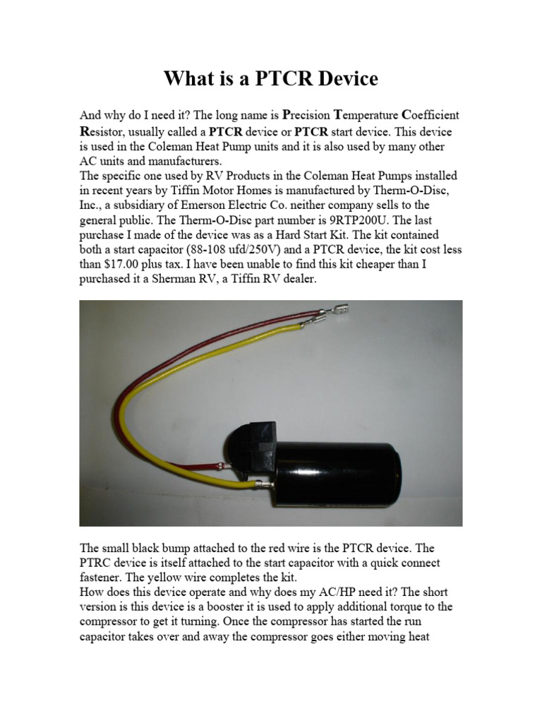 What Is A PTCR | PDF