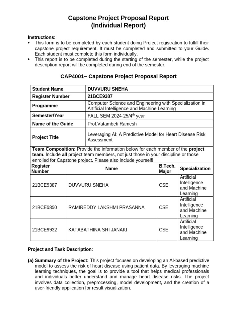 21bce9387 - Capstone Project | PDF