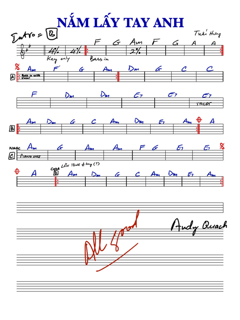 Nam Lay Tay Anh - Tuan Hung | PDF