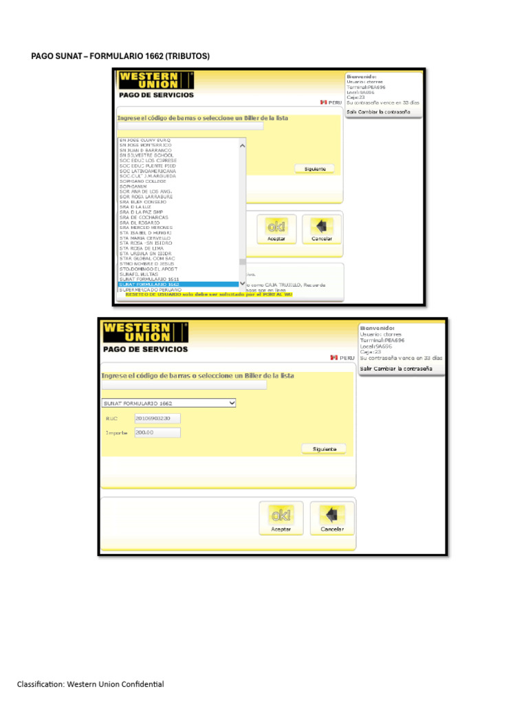Guia de Pago - SUNAT 1662 TRIBUTOS MULTAS PAGO FRACCIONAMIENTO | PDF