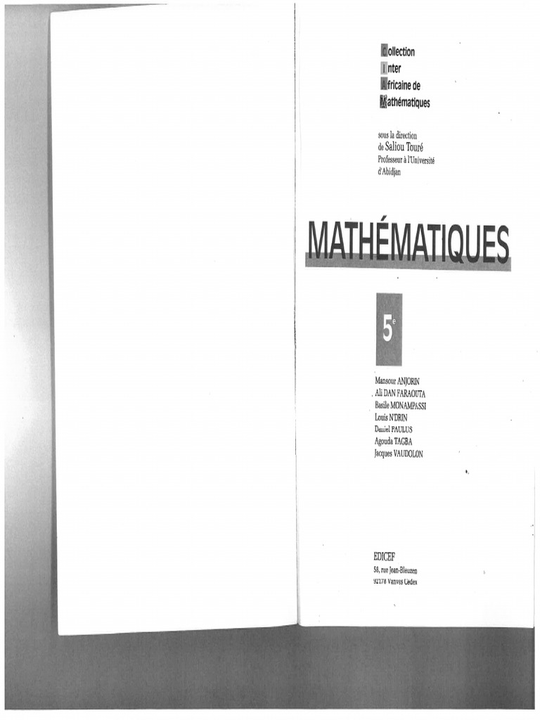 Mathematiques 5e | PDF