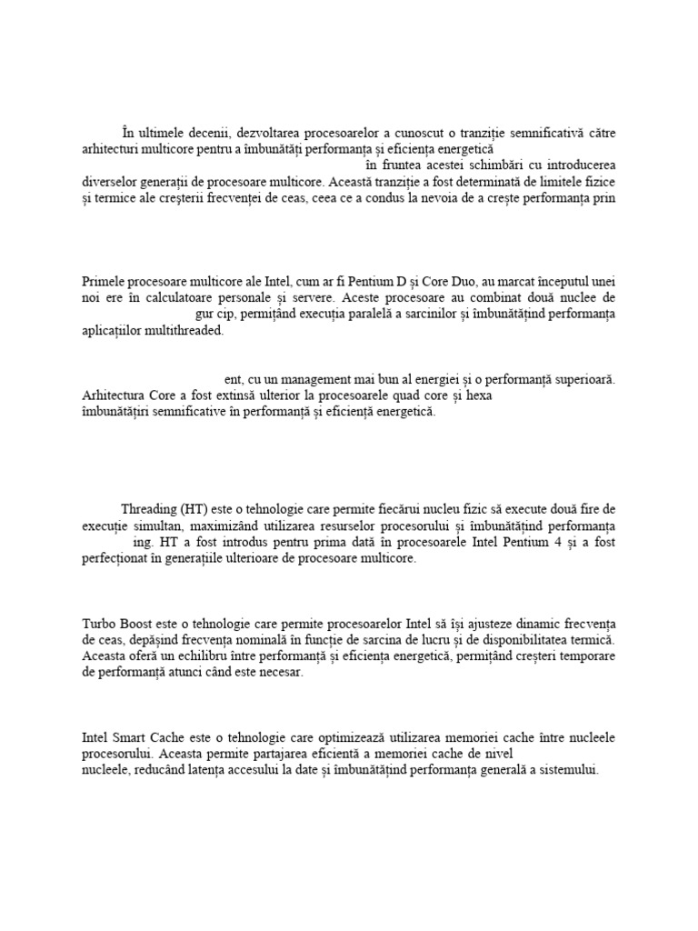 Curs 12 APC Arhitectura Intel Multicore | PDF