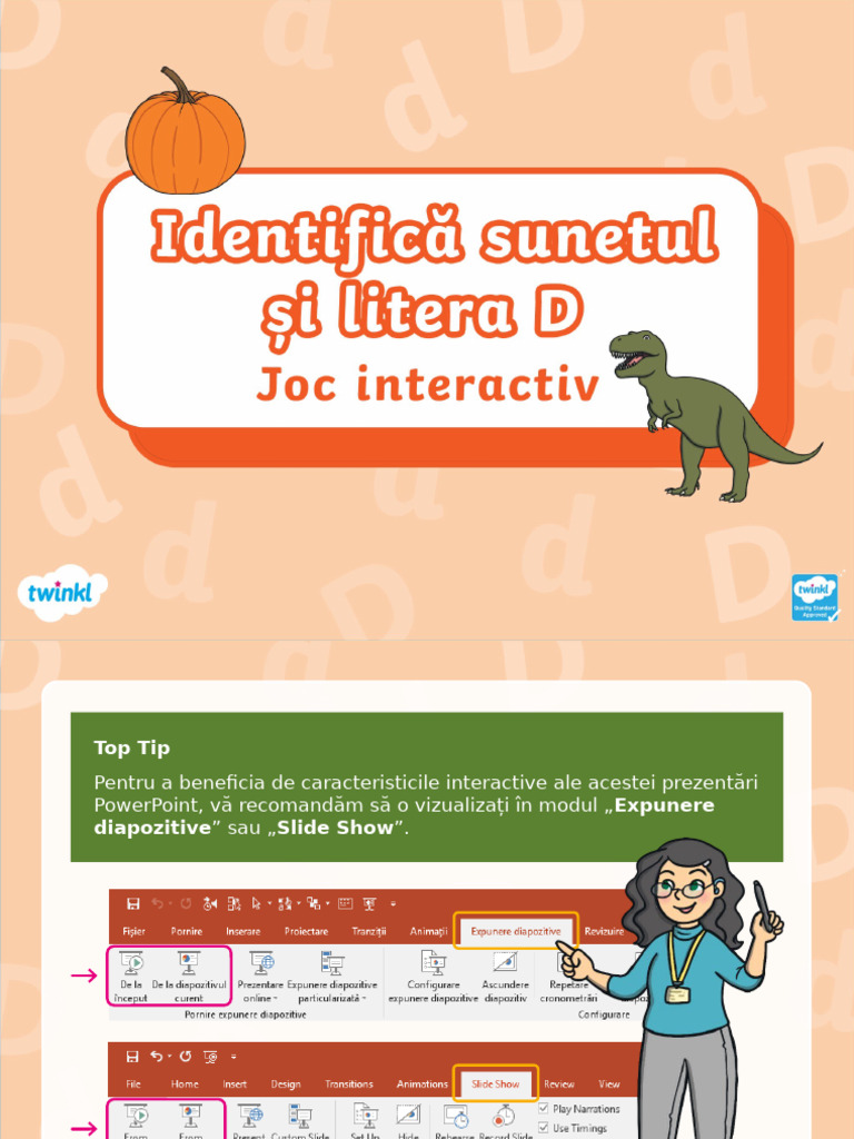DLC 584 Identifica Sunetul Si Litera D Joc Interactiv Ver 2 | PDF