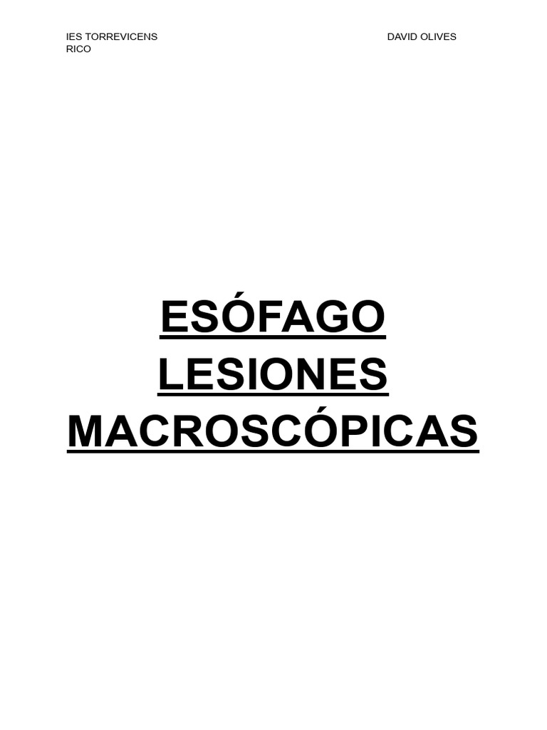 Esòfag | PDF