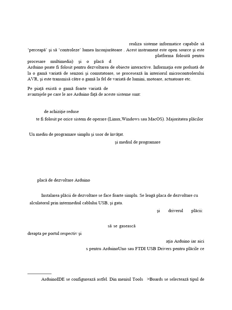 1.2. Prezentarea Mediului Integrat de Dezvoltare (IDE) Arduino | PDF