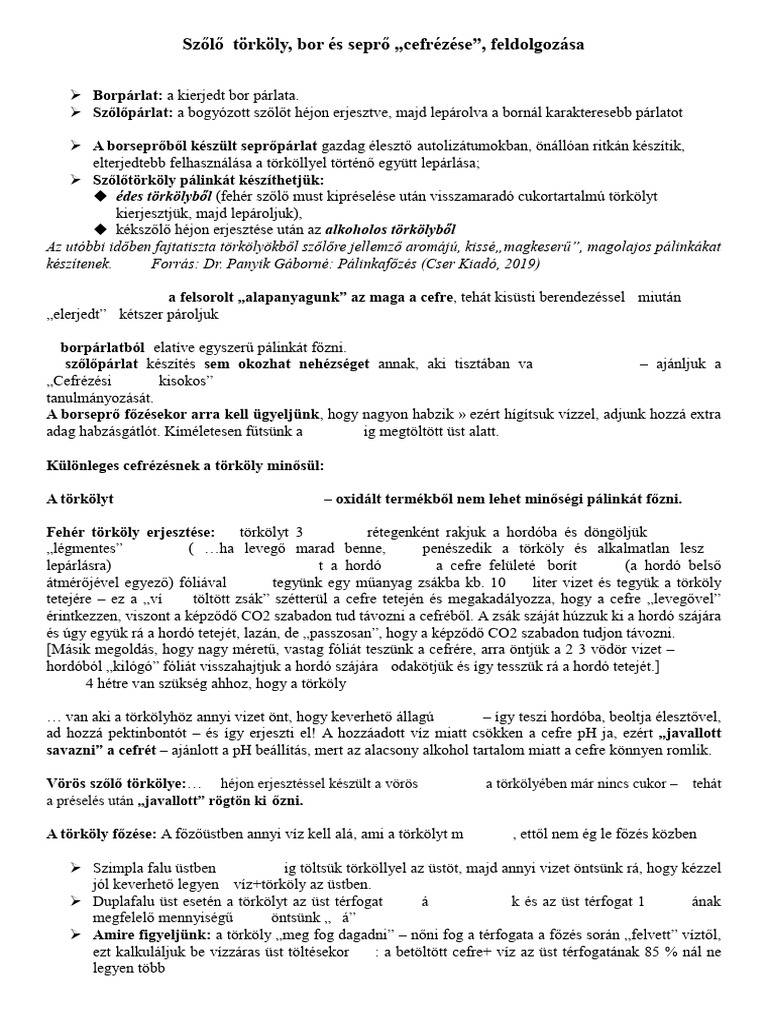 Szolo Torkoly Bor Sepro Cefrezese | PDF Szolo Torkoly Bor Sepro Cefrezese | PDF