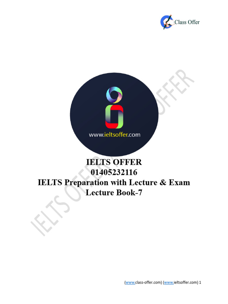 IELTS Preparation With Lecture and Exam Volume 7 | PDF