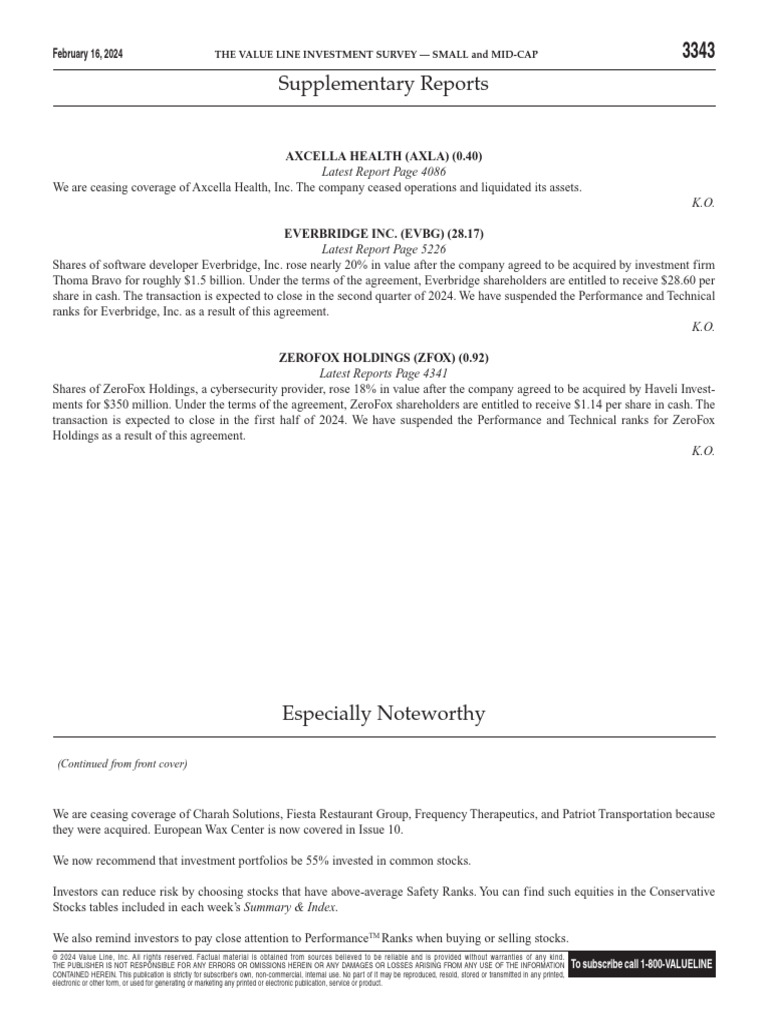 Part 3 - Supplementary Reports | PDF