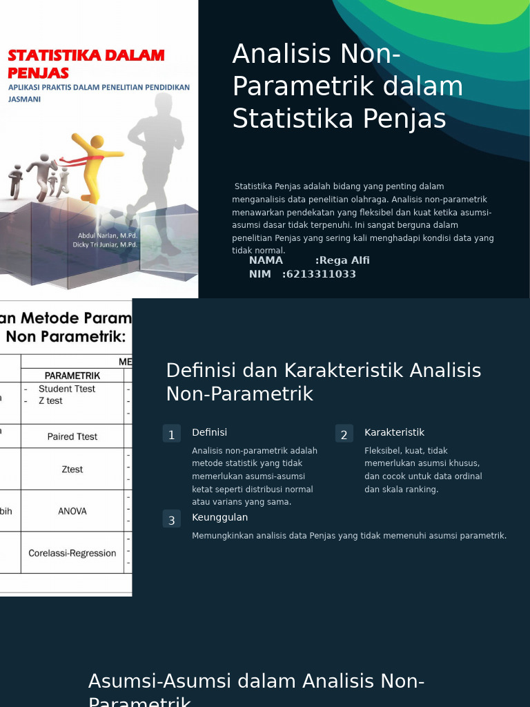 Analisis-Non-Parametrik-dalam-Statistika-Penjas REGA | PDF