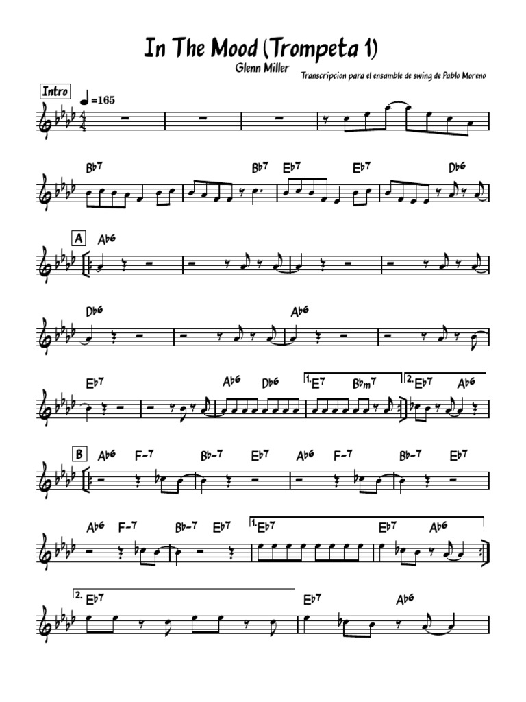 In The Mood (arr. swing) | PDF