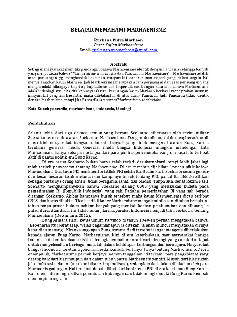 MARHAEN PENTENG | PDF