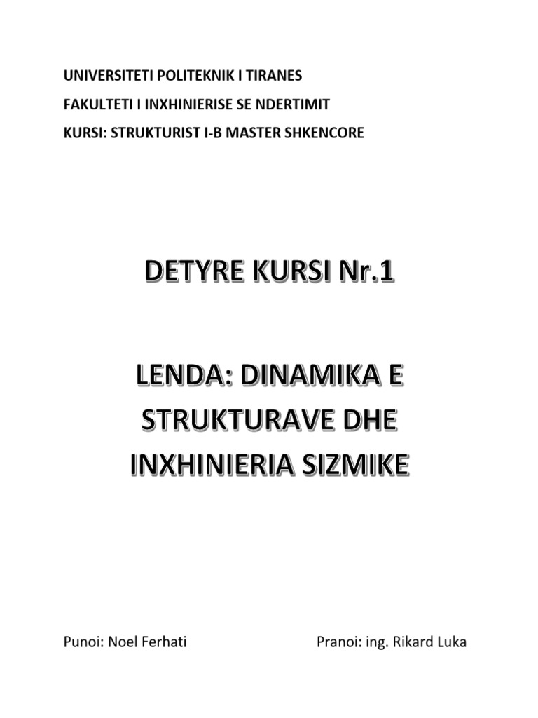 Noel Ferhati DK1 | PDF