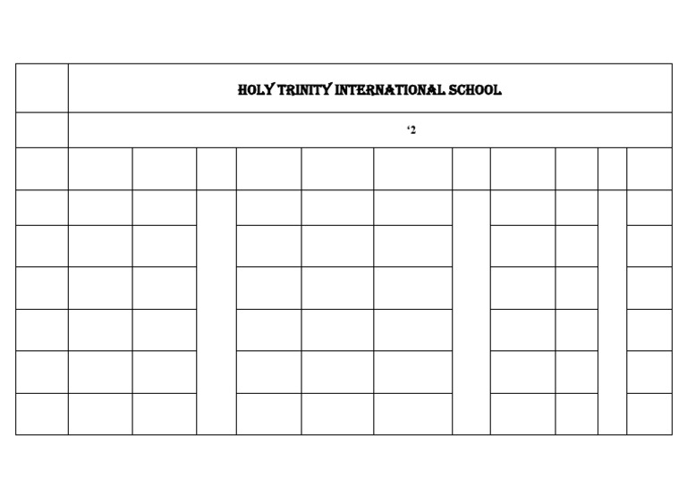 Class XI Time Table | PDF