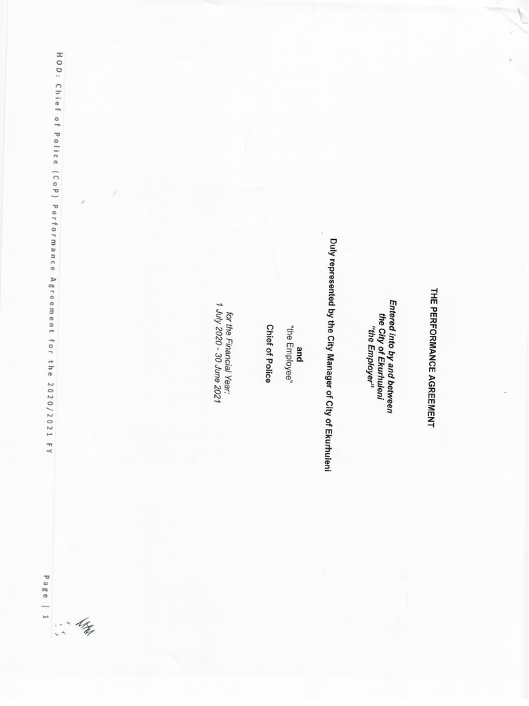 Chief of Police | PDF