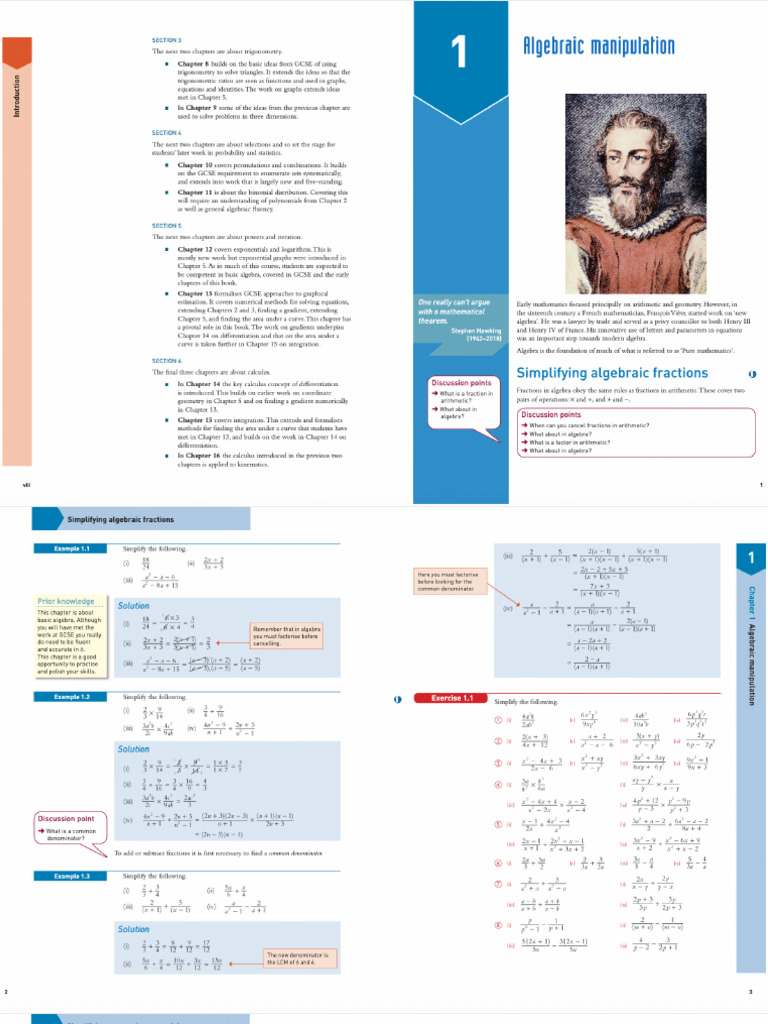 OCR Additional Mathematics Textbook - Chapter 1 | PDF