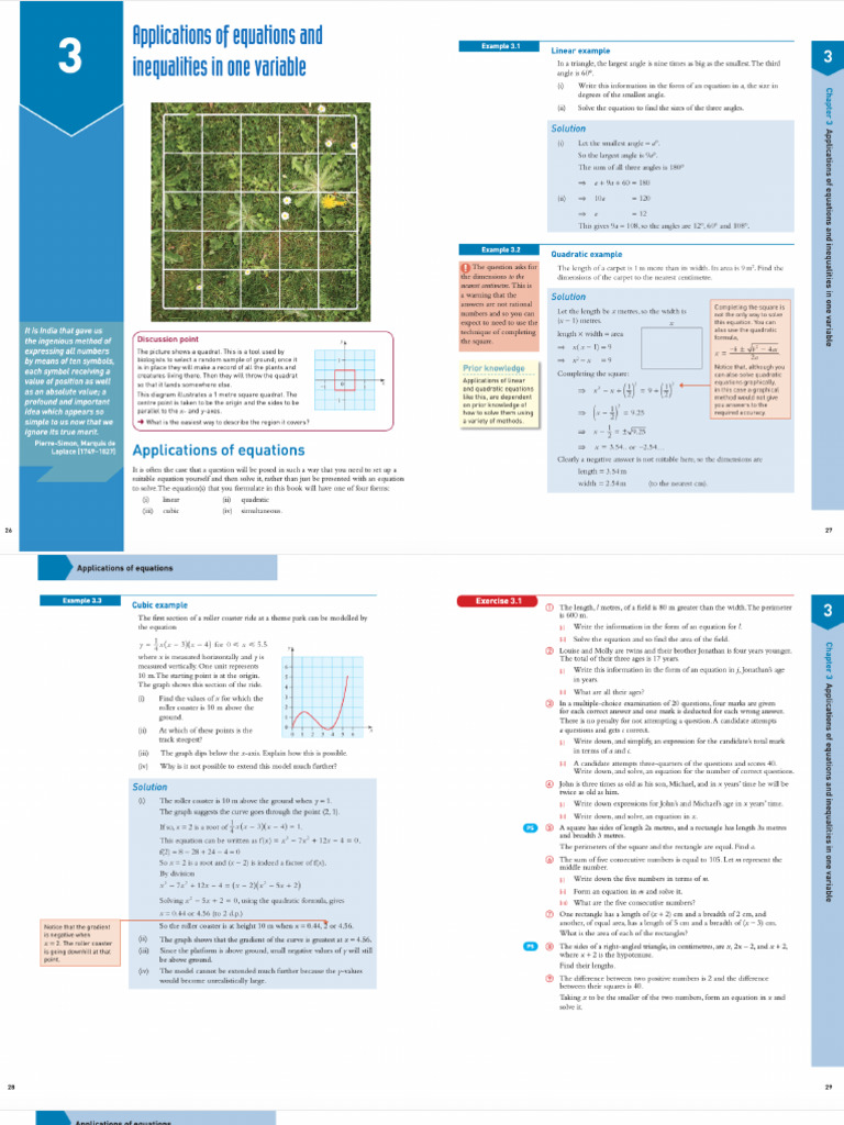 OCR Additional Mathematics Textbook - Chapter 3 | PDF