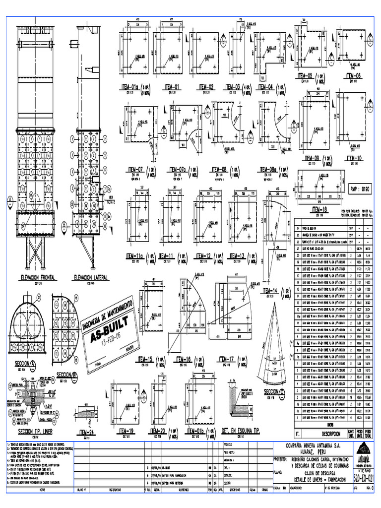 SP 1300006012-20 FTR109 plano liner 320-EQ-021 REV 0 | PDF