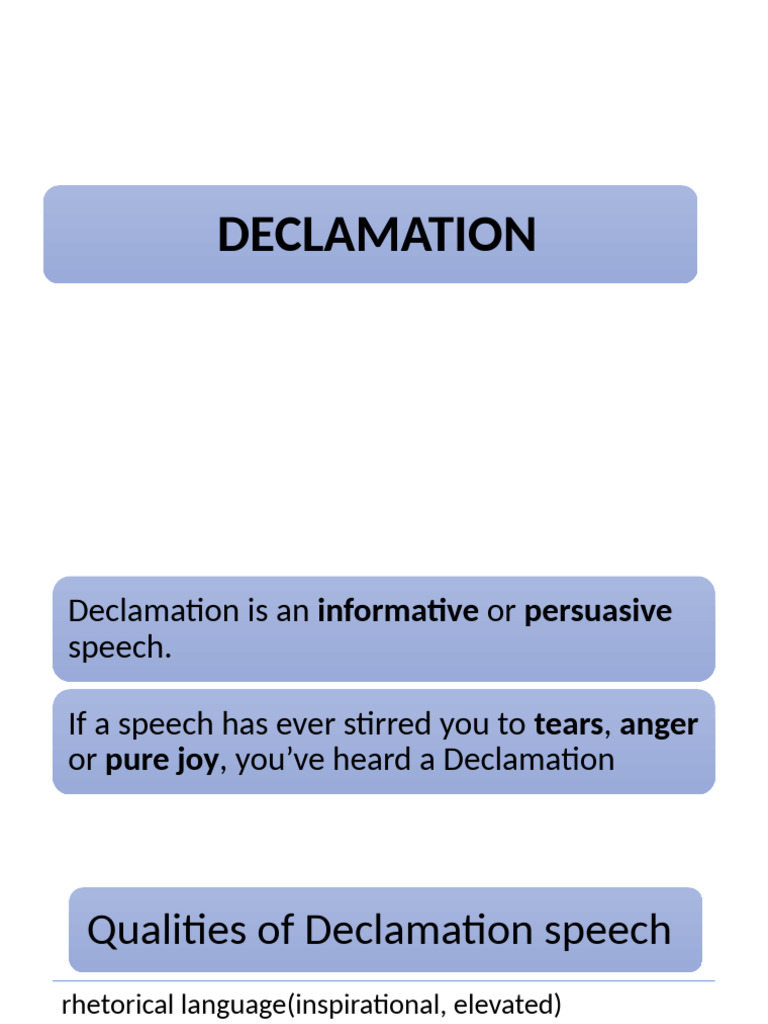 Declamation | PDF