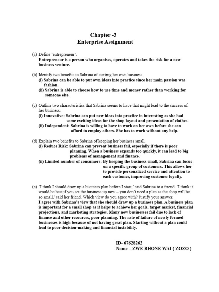 BUS Assignment | PDF