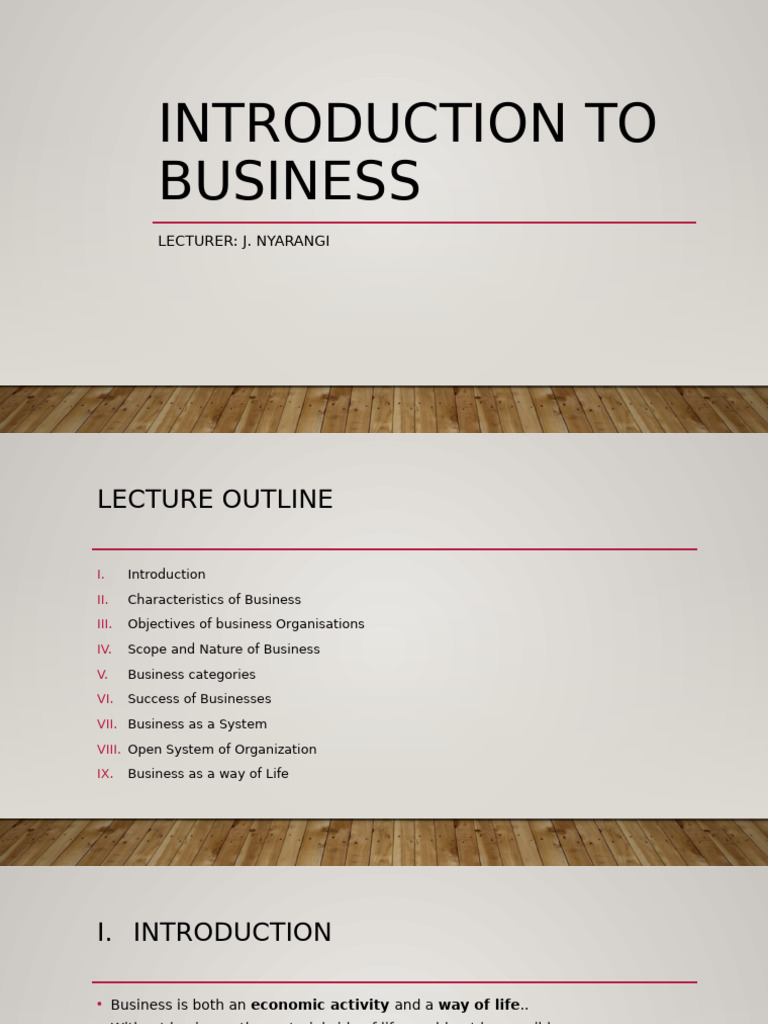 Introduction to Business Lesson 1 | PDF