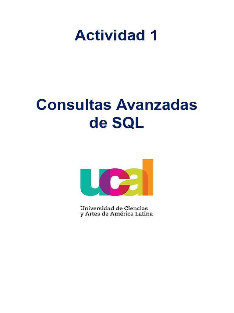 Actividad A - SQL | PDF