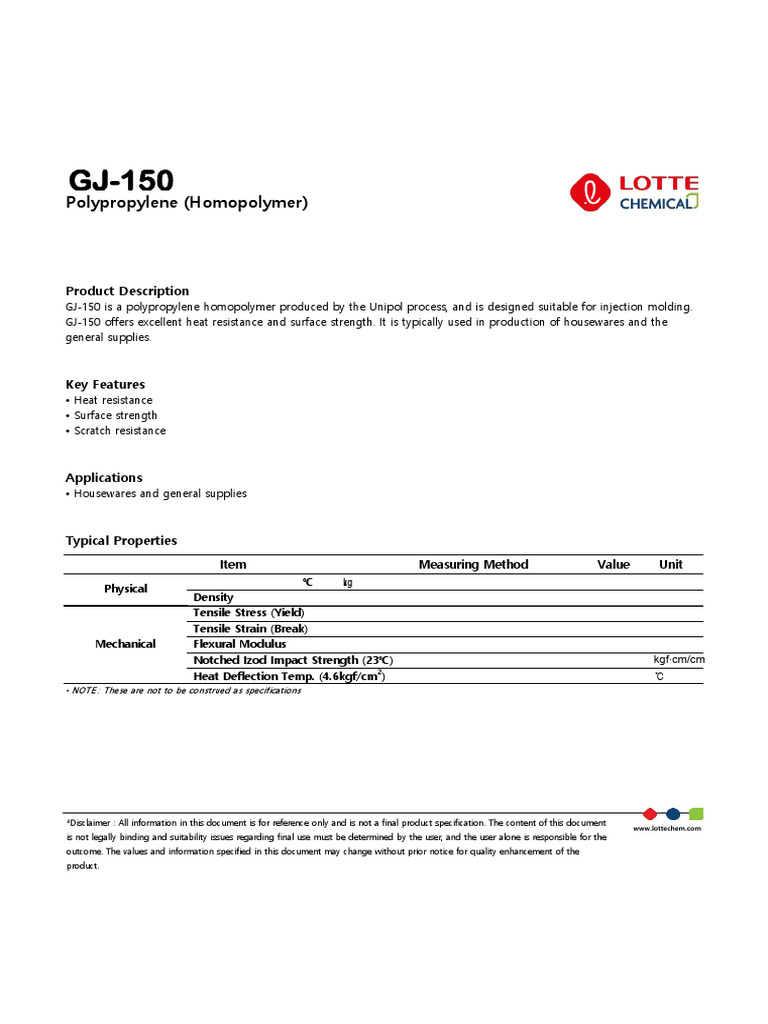 Lotte PP GJ-150 Iny | PDF