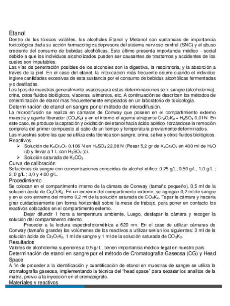 Concen de Reactivos Microdifusion Conway | PDF