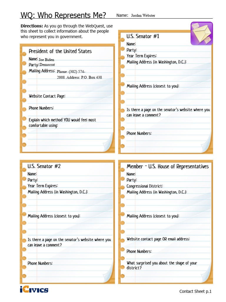 Jordan Webster - Who Represents Me Contact Sheet | PDF