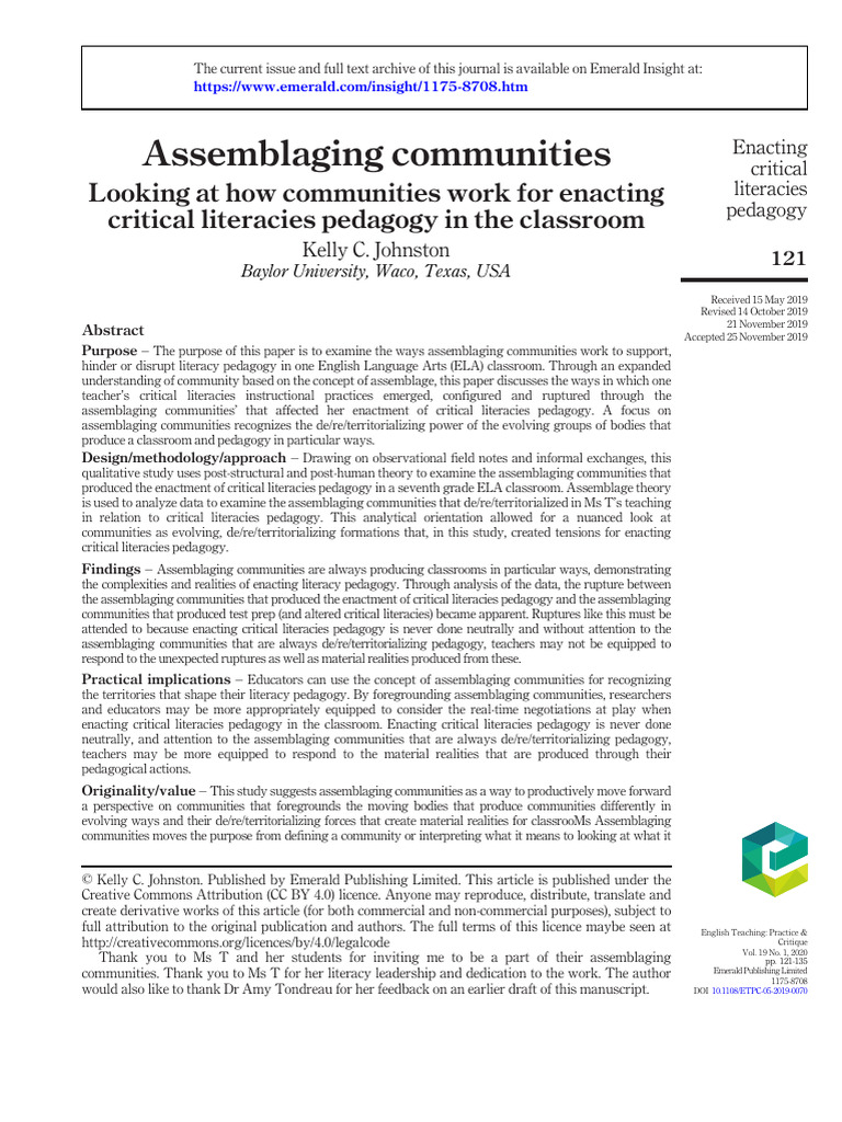 10 1108 - Etpc 05 2019 0070 | PDF | Pedagogy | Social Science