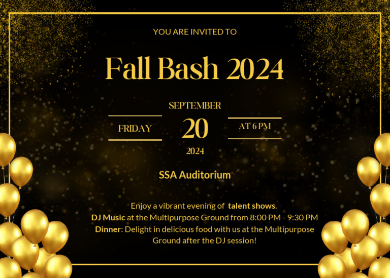 Fall Bash 2024 | PDF