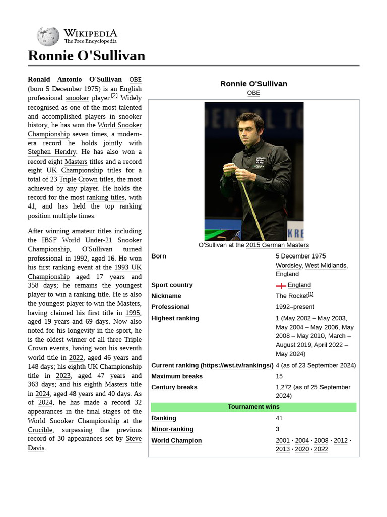 Ronnie_O'Sullivan | PDF