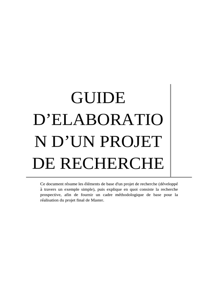 Guide de Redaction Des Memoires - CDP - DC Cam - Final | PDF
