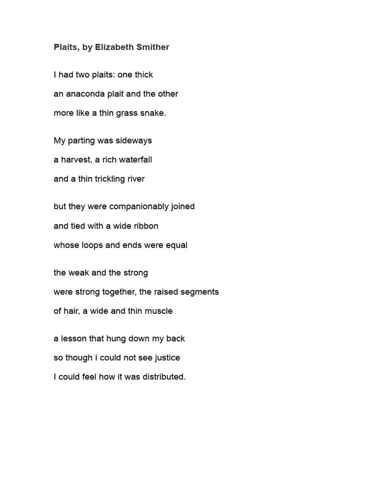 Poem Plaits | PDF