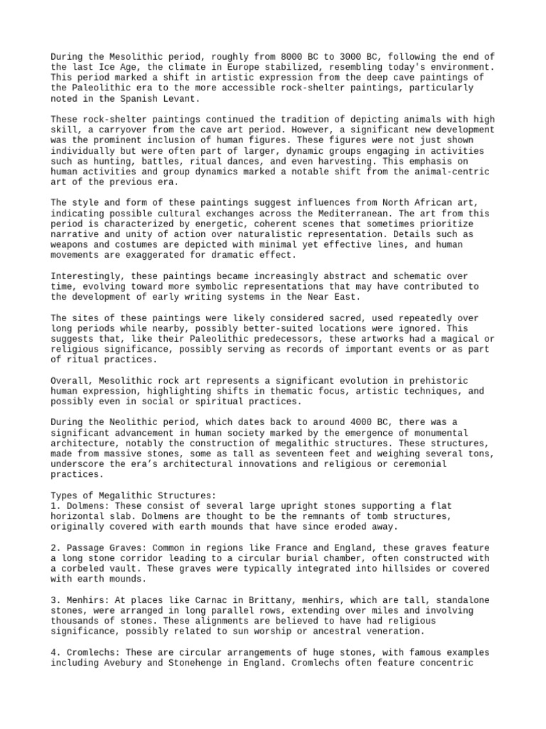 Prehistoric Art Pdf