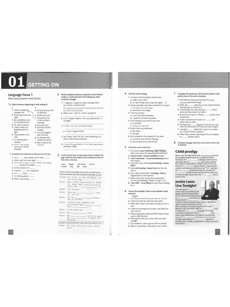 Cutting Edge 3ed Upper Intermediate WB UNIT 1 | PDF Cutting Edge 3ed Upper Intermediate WB UNIT 1 | PDF