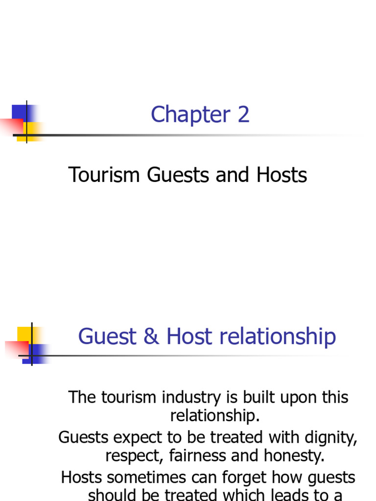 Chapter 2 Tourism Guests and Hosts | PDF