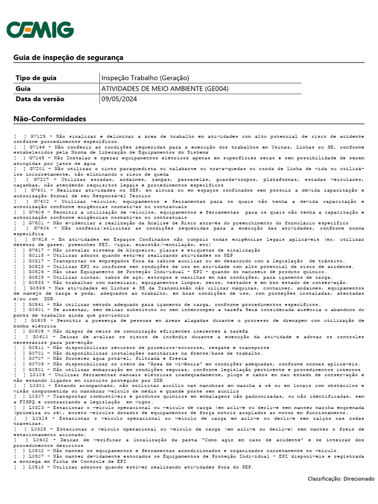 Guia Atividades de Meio Ambiente (Ge004) | PDF