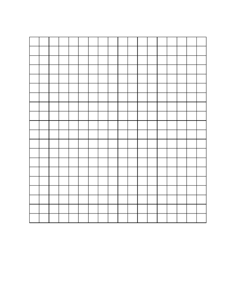 Empty Grid A4 | PDF