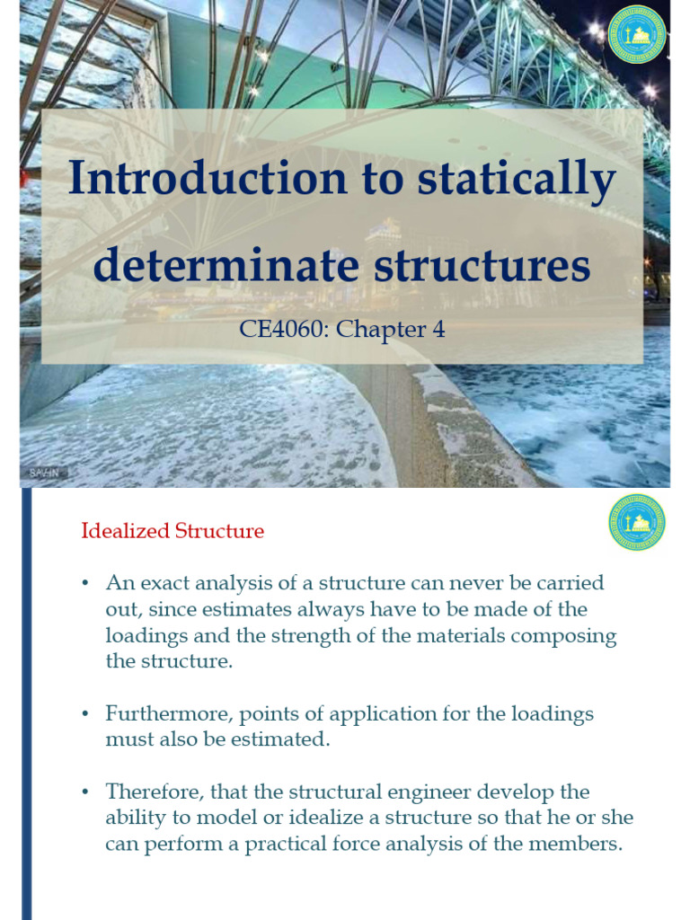 4. Statically determinate structures | PDF