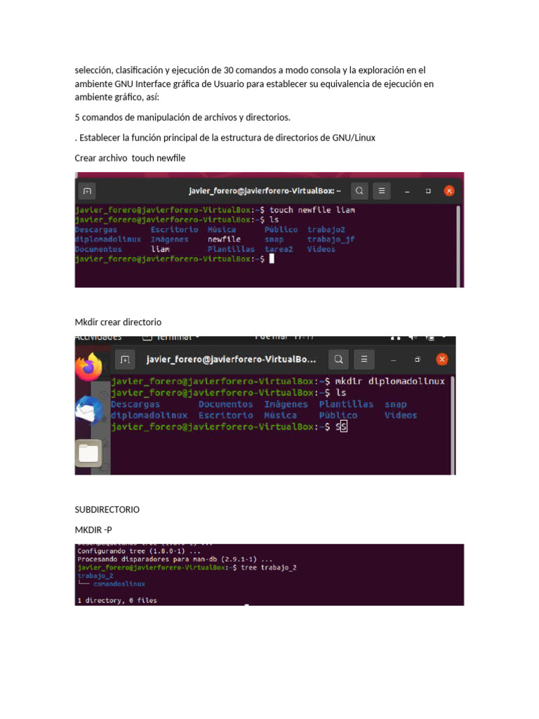5 Comandos de Manipulación de Archivos y Directorios | PDF