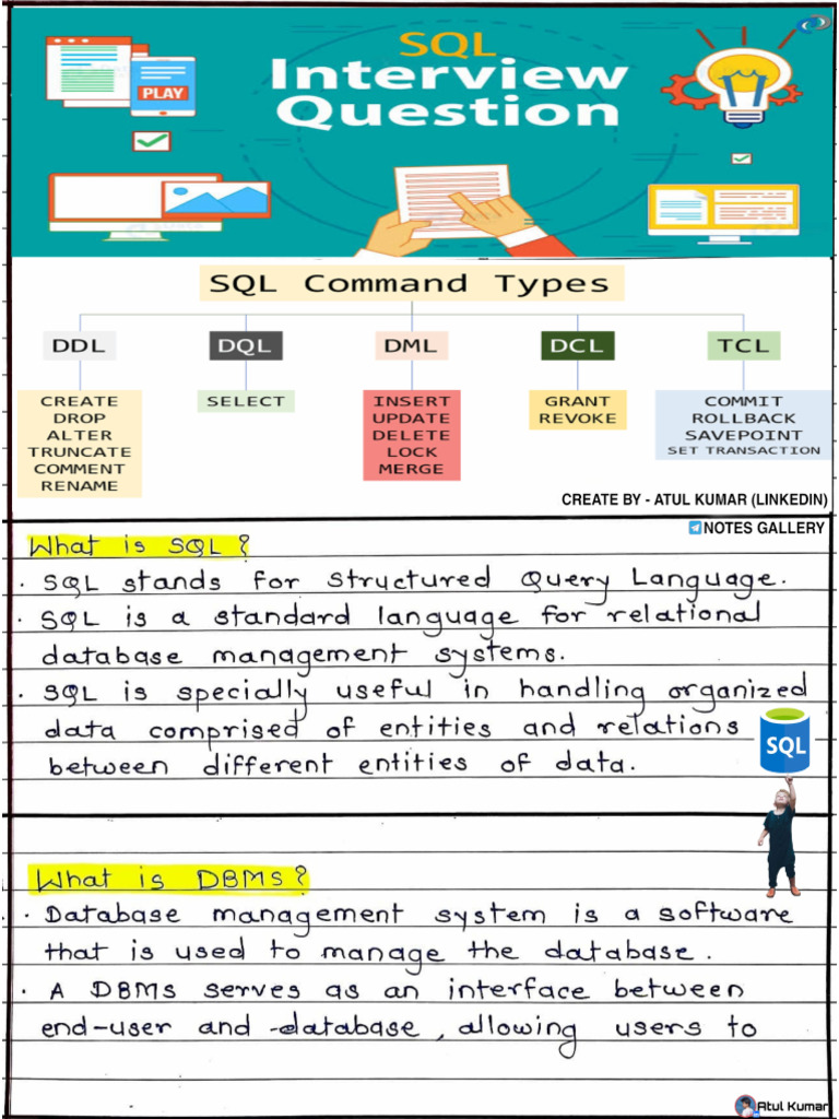 SQL interview questions | PDF