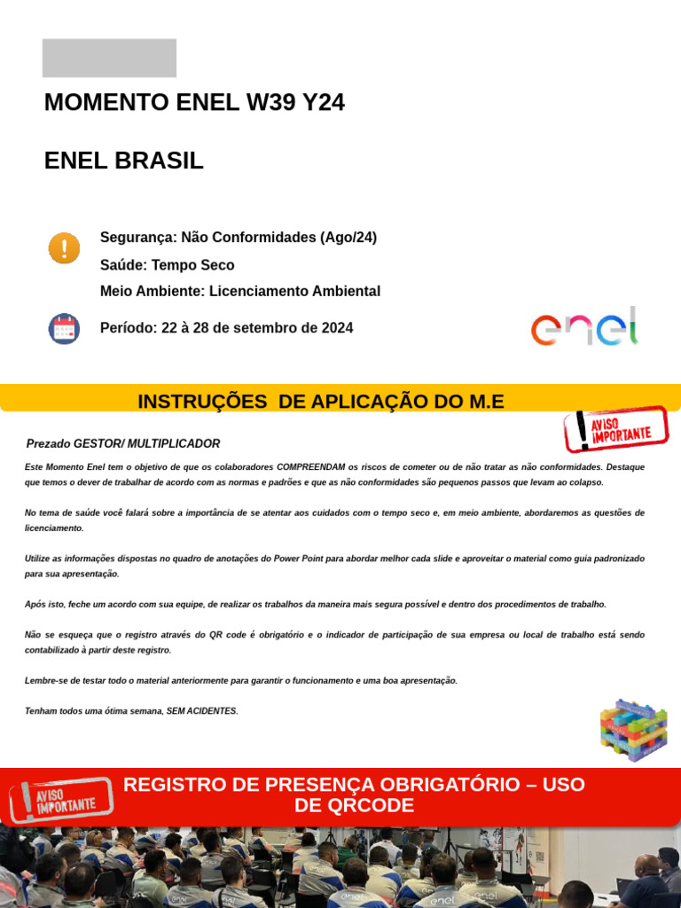 M.E W39 Y24 - Período de 22 A 29-09 Tempo Seco X Não Conformidades - Licenciamento Ambiental | PDF