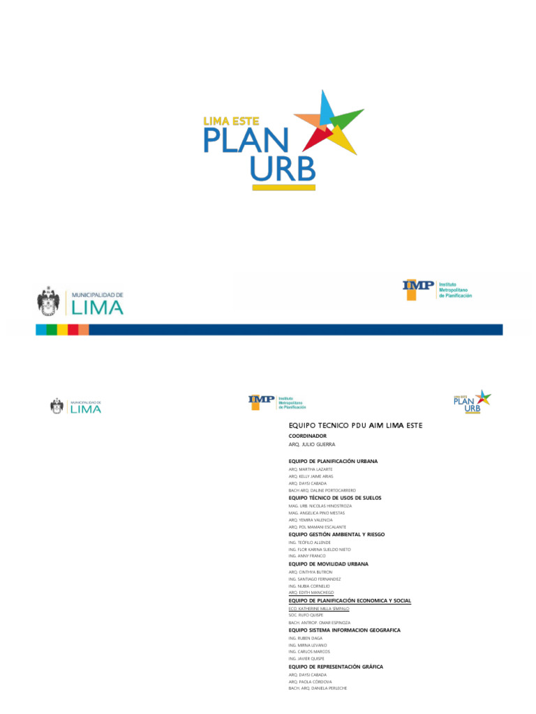 plan urbano de lima este | PDF