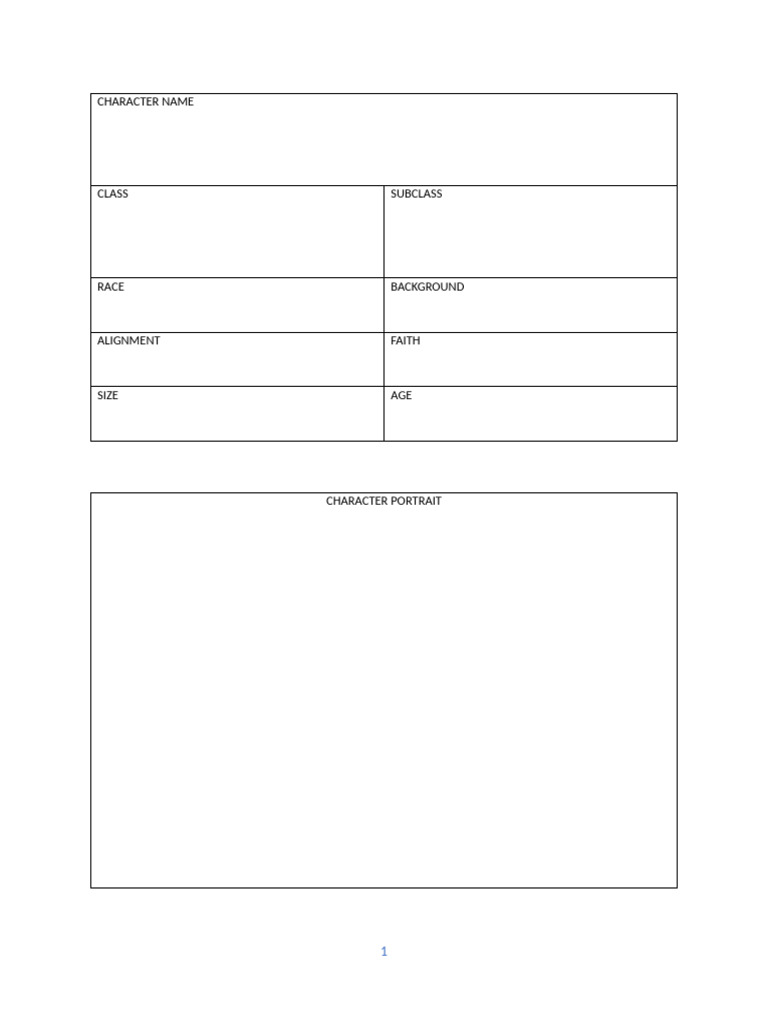 Character Notebook | PDF