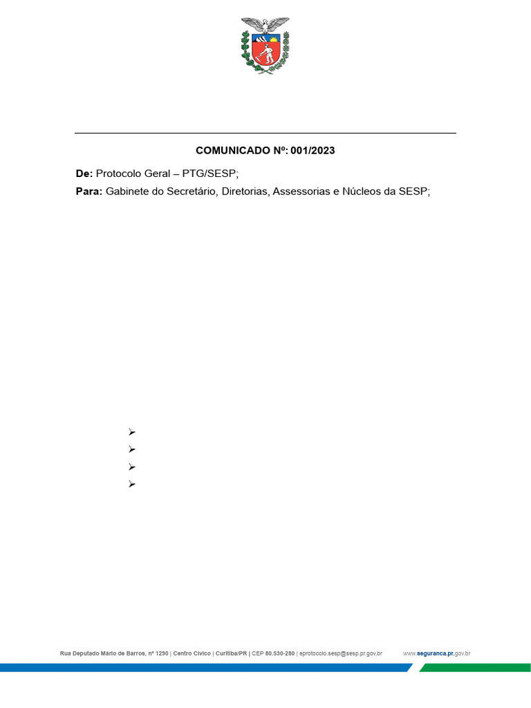 Comunicado 01-2023 | PDF