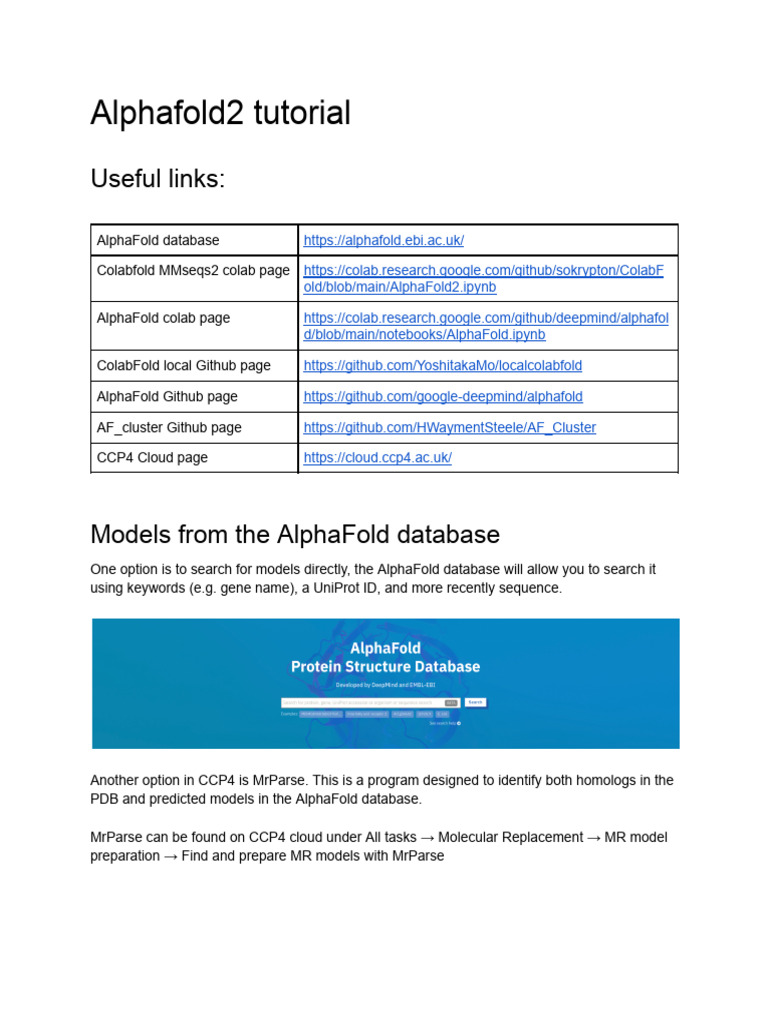 Alphafold Tutorial - Adam Simpkin | PDF