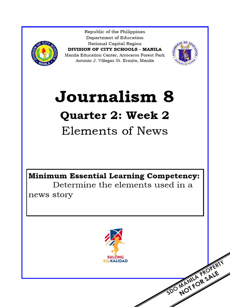 JOURNALISM 8 - Q2 - Mod2 | PDF