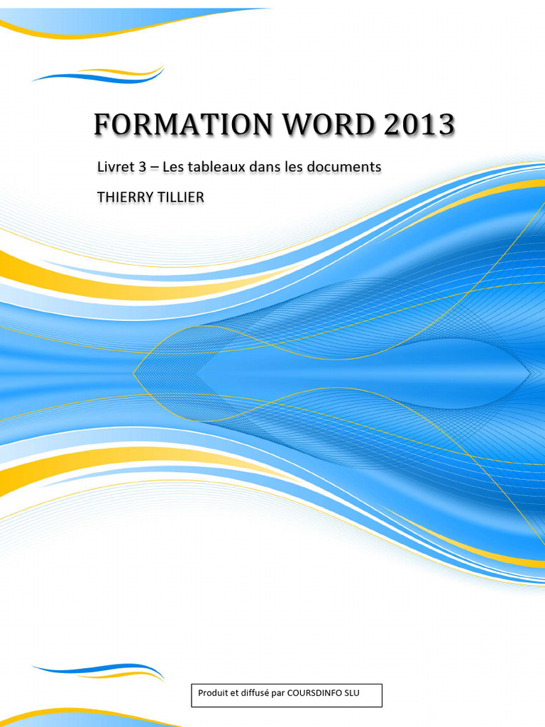 wd13 Livret 3 Tableaux Et Documents | PDF